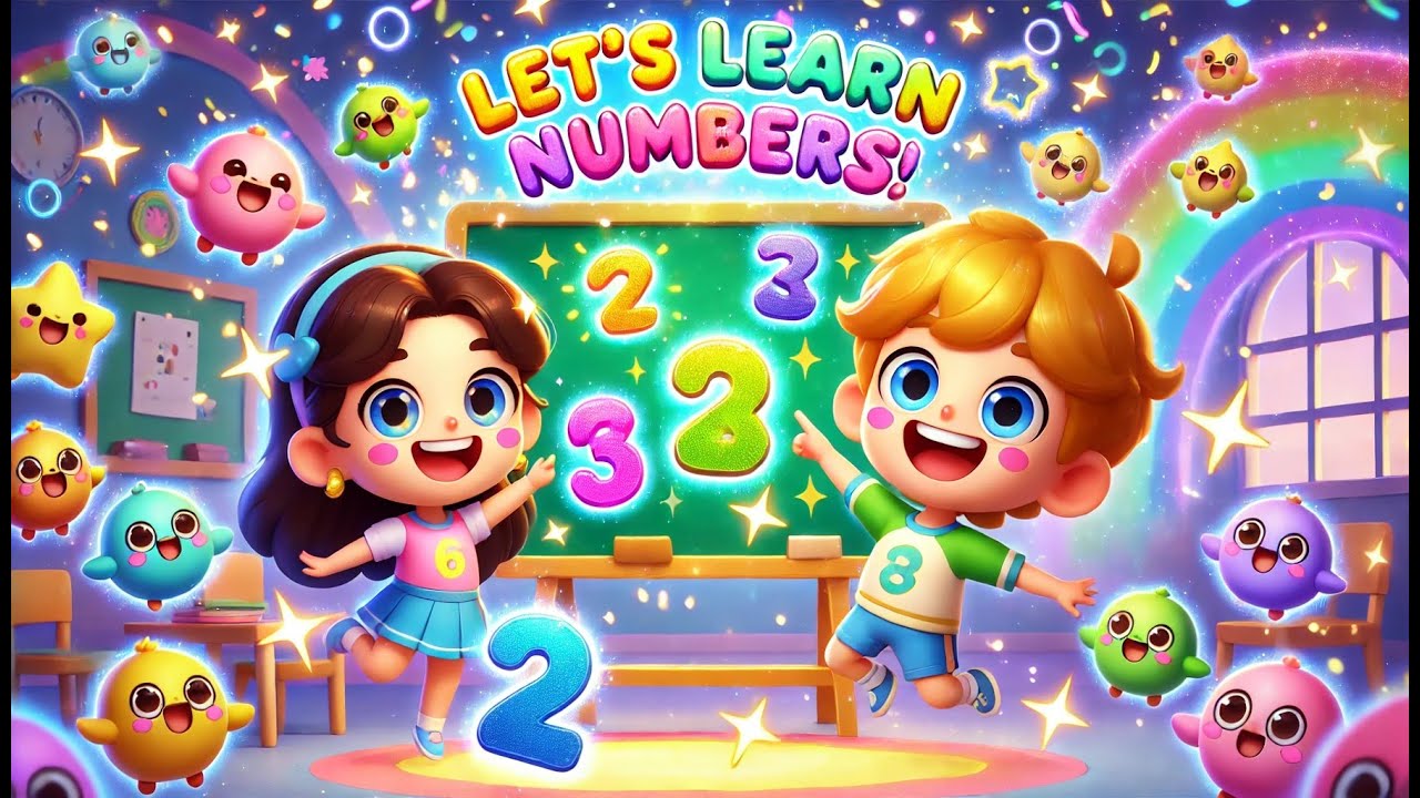 Learn Numbers 1 to 10 with Alex & Lily | Fun 3D Animated Kids Song ...