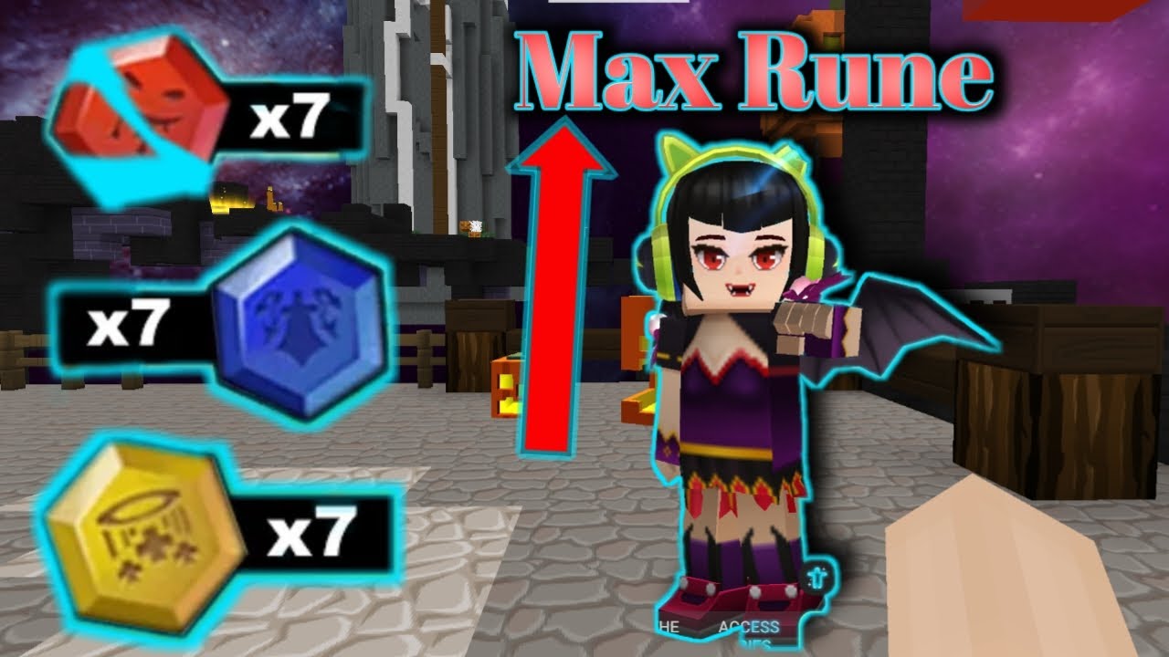 Blockman go Bedwars max rune | max leaching | roblu go | gameplay with ...