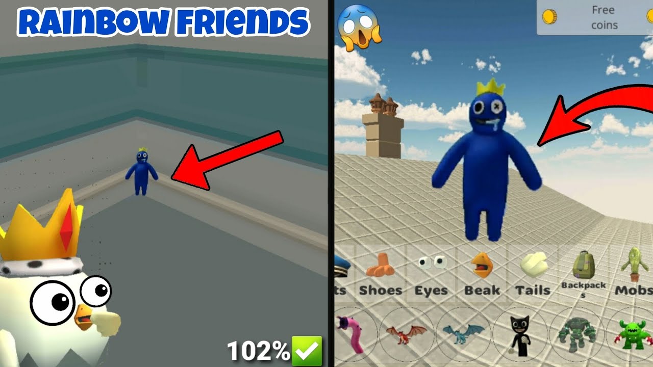 How to get rainbow friends in chicken gun😱😱|102%REAL| - YouTube