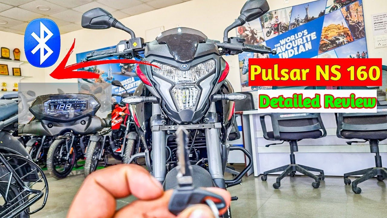 2024 Bajaj Pulsar NS160 with Digital Meter & LED Headlamp Review | New ...
