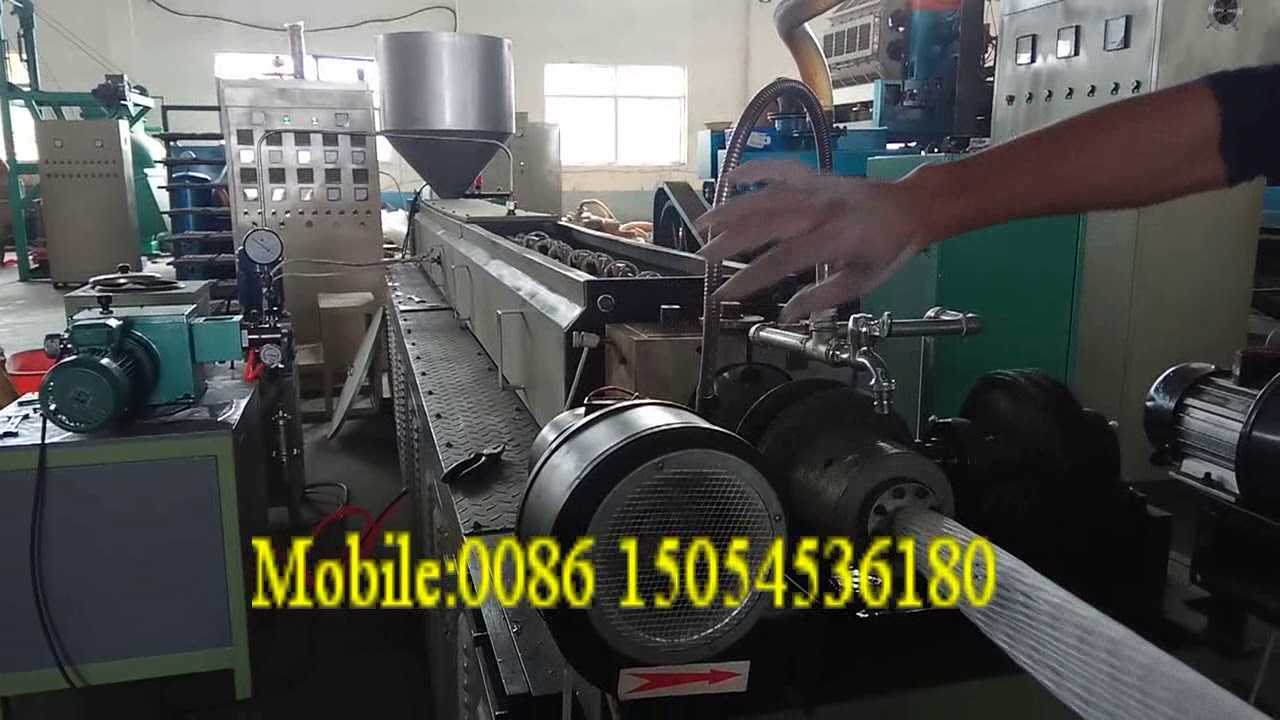customized pe foan shrink net making machine - YouTube