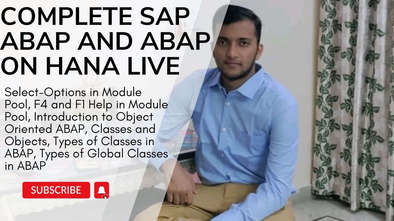 14 Select Options In Module Pool Introduction To Object Oriented Abap 9117