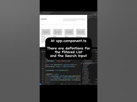 Part 5 | Build a List component with Filter Input | Angular for Beginners Series - YouTube