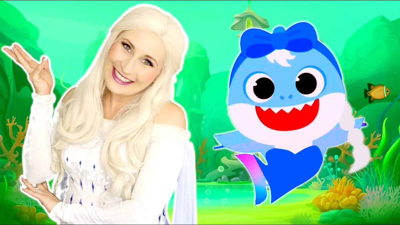 Frozen Princess Baby Shark | Princess Playhouse Nursery Rhymes and ...