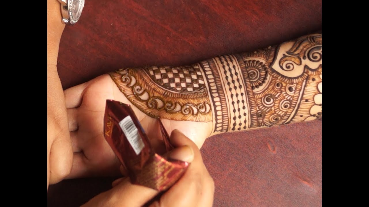 Easy latest bridal henna design for wedding - YouTube