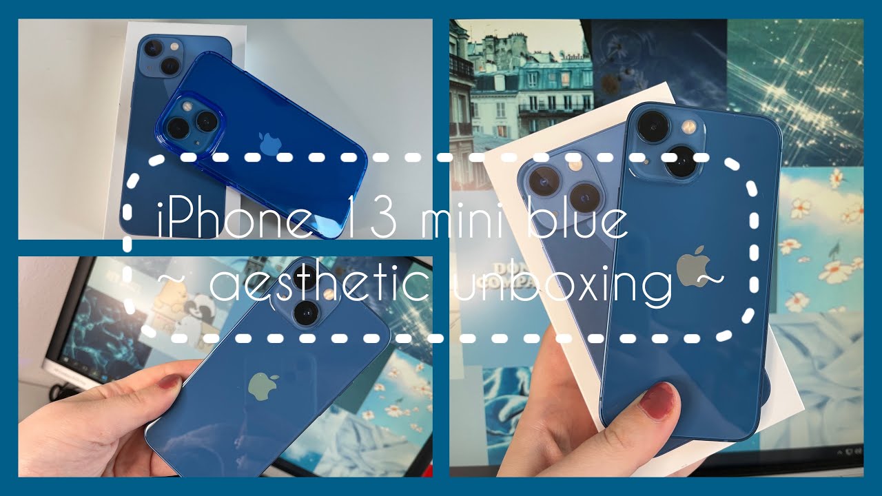 iPhone 13 mini blue aesthetic unboxing | kirikawaii 💙 - YouTube