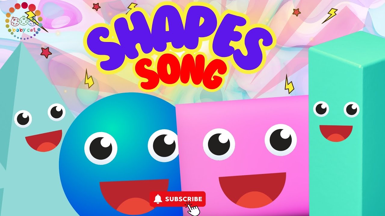 The Shapes Song | Nursery Rhymes | Boby Cat Nursery Rhymes With Lyrics ...