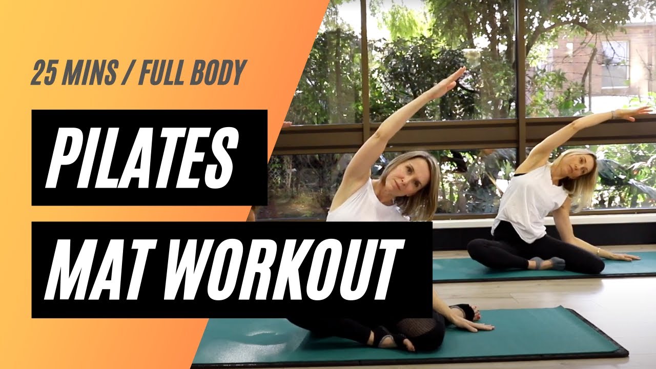25 MINUTE FULL BODY PILATES MAT WORKOUT - YouTube