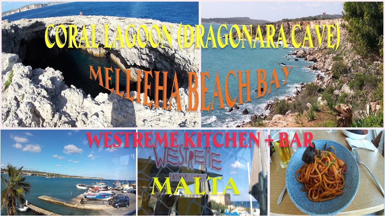 Coral Lagoon (Dragonara Cave), Mellieha Beach Bay , Westreme Kitchen ...