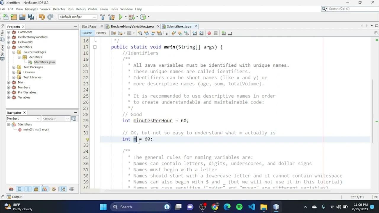 Java Part 12 - Identifiers in Java - YouTube