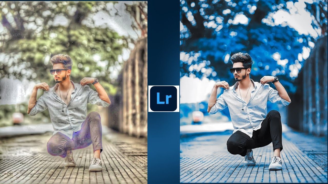 Blue Tone Photo Editing In Lightroom | Photo editing - YouTube