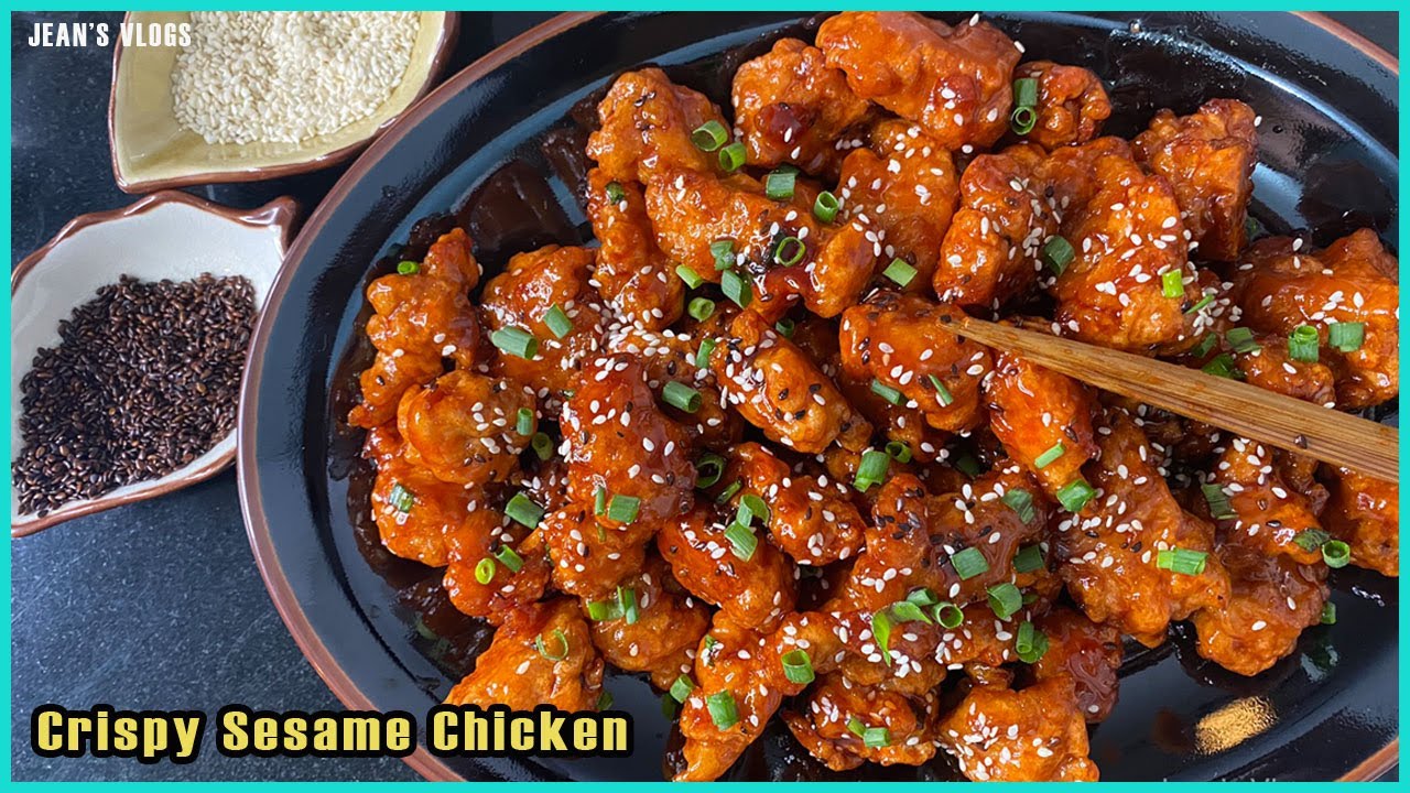 Crispy Sesame Chicken Recipe | Orange Chicken | Jean’s Vlogs Quick and Easy Recipe - YouTube