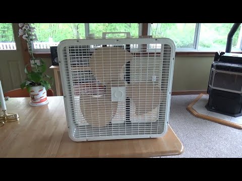 Robeson 2306 3-Blade 20" Box Fan | Initial Checkout - YouTube