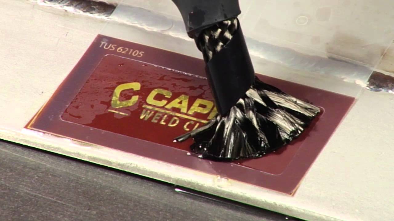 Capital Weld Cleaners Chemical Marking Stainless Steel - YouTube