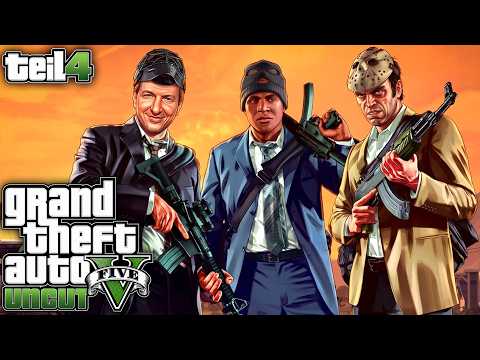 SCHRADIN spielt die GTA 5 STORY UNCUT Teil 4 🚔💵| MÜLLWAGEN-ÜBERFALL💰🔥 & 5 STERNE-ALARM🚨