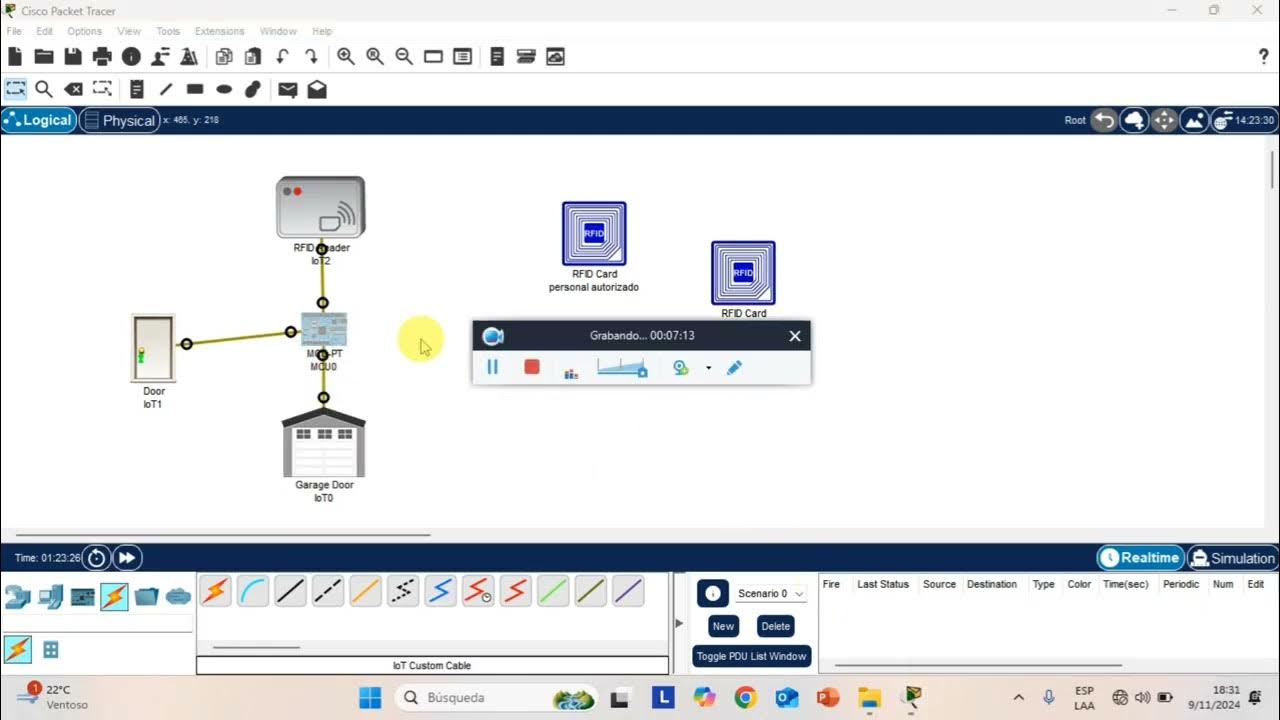 Sistema de apertura de puertas con RFID y IoT en Cisco Packet Tracer ...