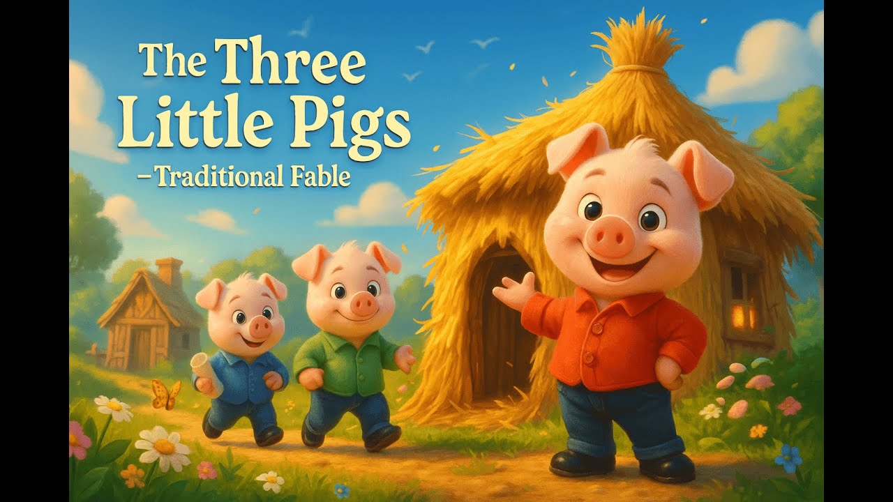 The Three Little Pigs in 4K with Modern CGI Illustrations - YouTube
