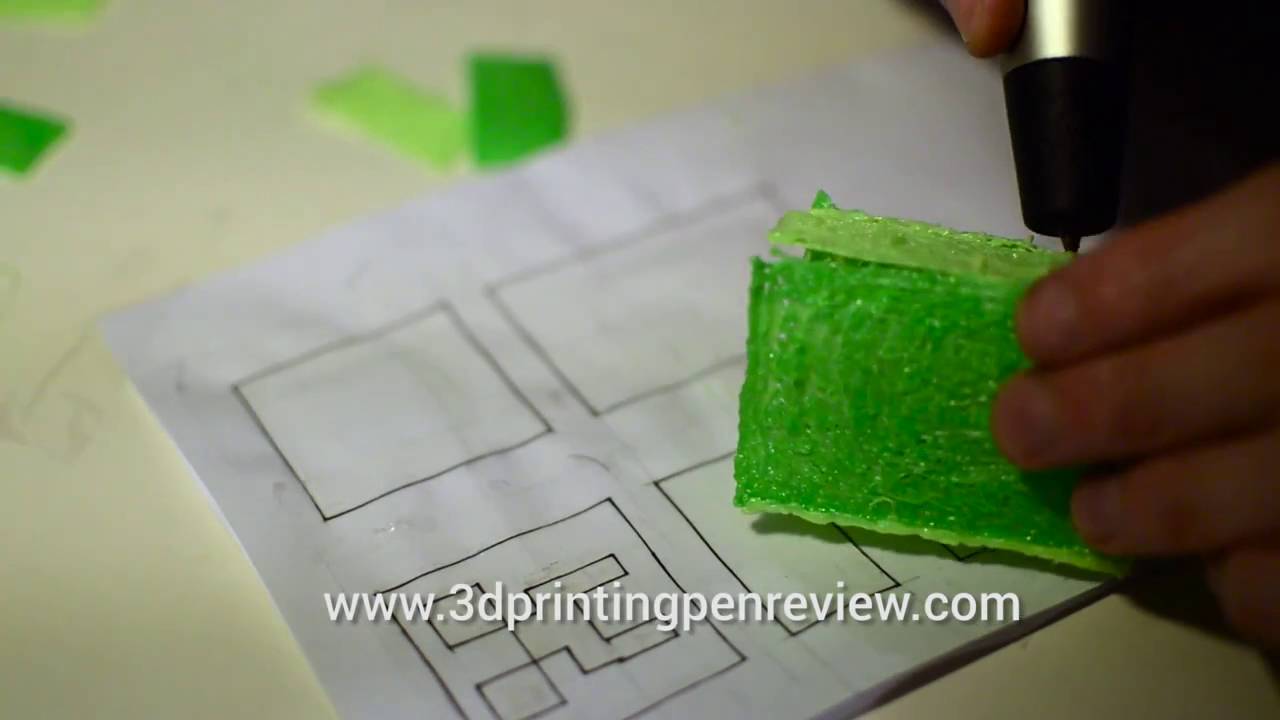 How to draw a minecraft creeper 3D pen tutorial mr grasshead - YouTube