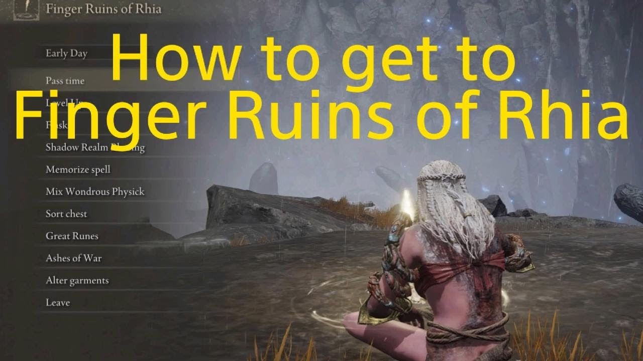 ELDEN RING dlc - Finger Ruins of Rhia site of grace location - YouTube