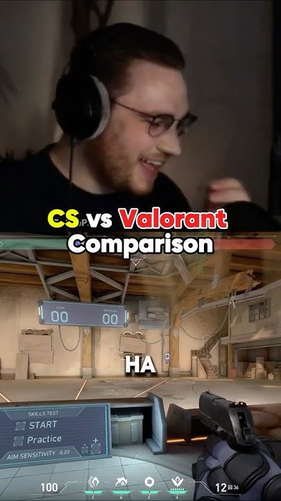 CS vs Valorant Comparison 😂 #ohnepixel #cs2 #counterstrike #csgo #valorant #valorantclips #funny ...