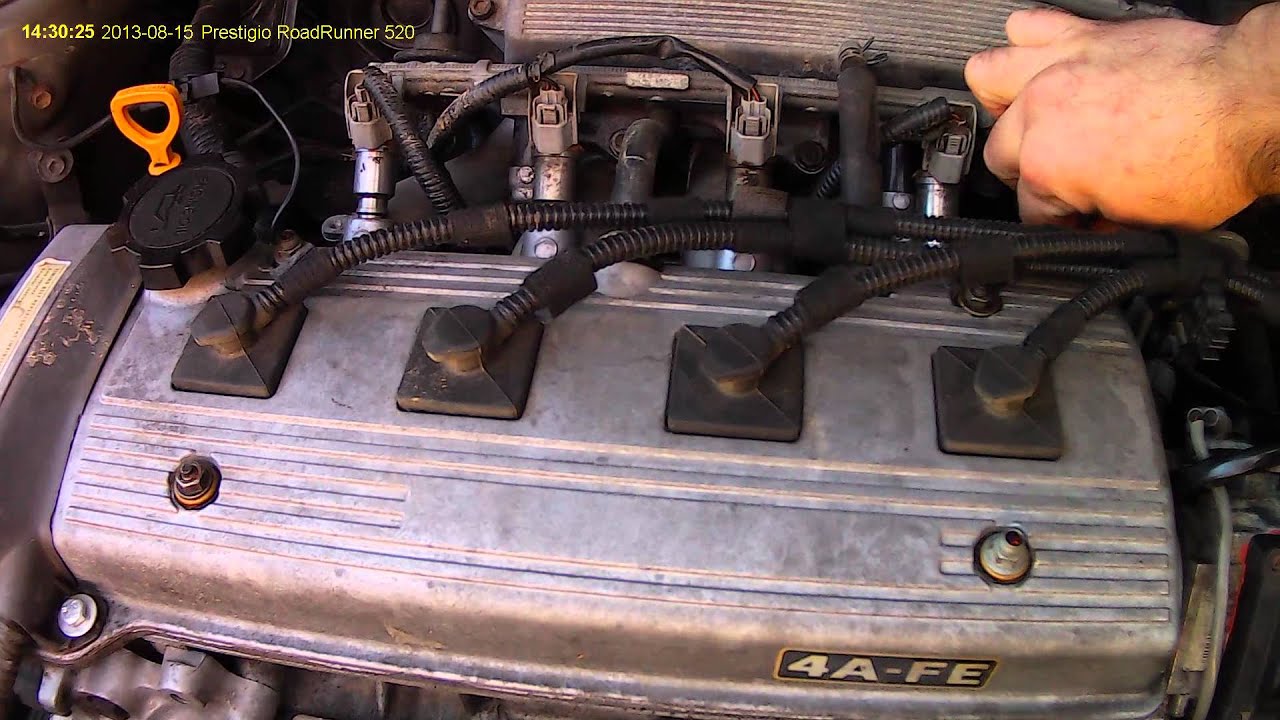 4AFE at idle and higher revolution - YouTube