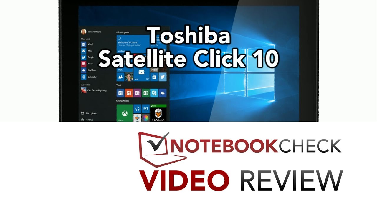 Toshiba Satellite Click 10 Review and Tests - YouTube