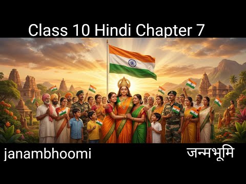 Class 10 Hindi Chapter 7 Janmabhoomi (जन्मभूमि) | Janmabhoomi Class 10 Hindi | 