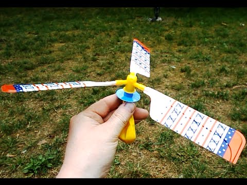 Amazing balloon helicopter toy - YouTube