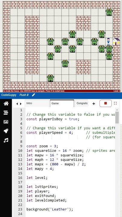 Push the frogs - YouTube