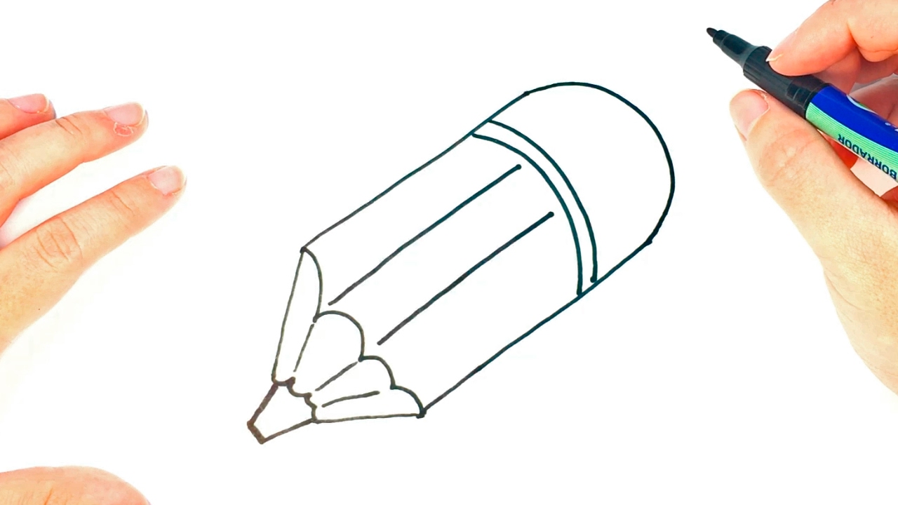 How to draw a Pencil | Pencil Easy Draw Tutorial - YouTube