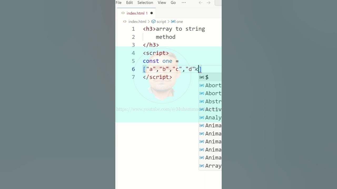 Javascript Tutorial For Beginners Javascript Learn Array To String 5537