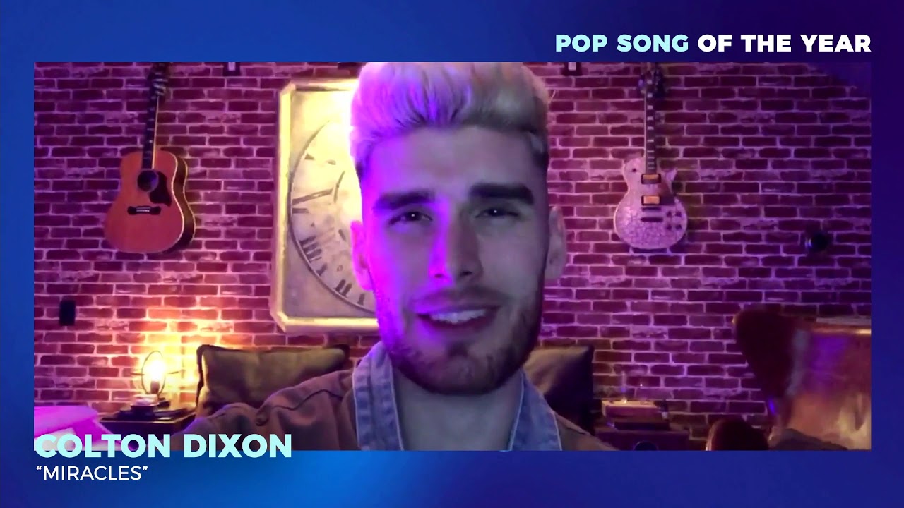 Colton Dixon Accepts Pop Song of the Year ("Miracles") - 9th Annual We ...