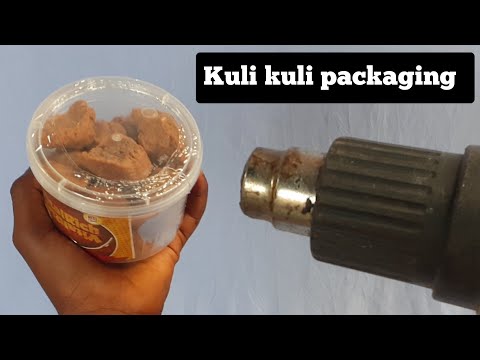 Kuli kuli and snacks packaging with hot gun sealer