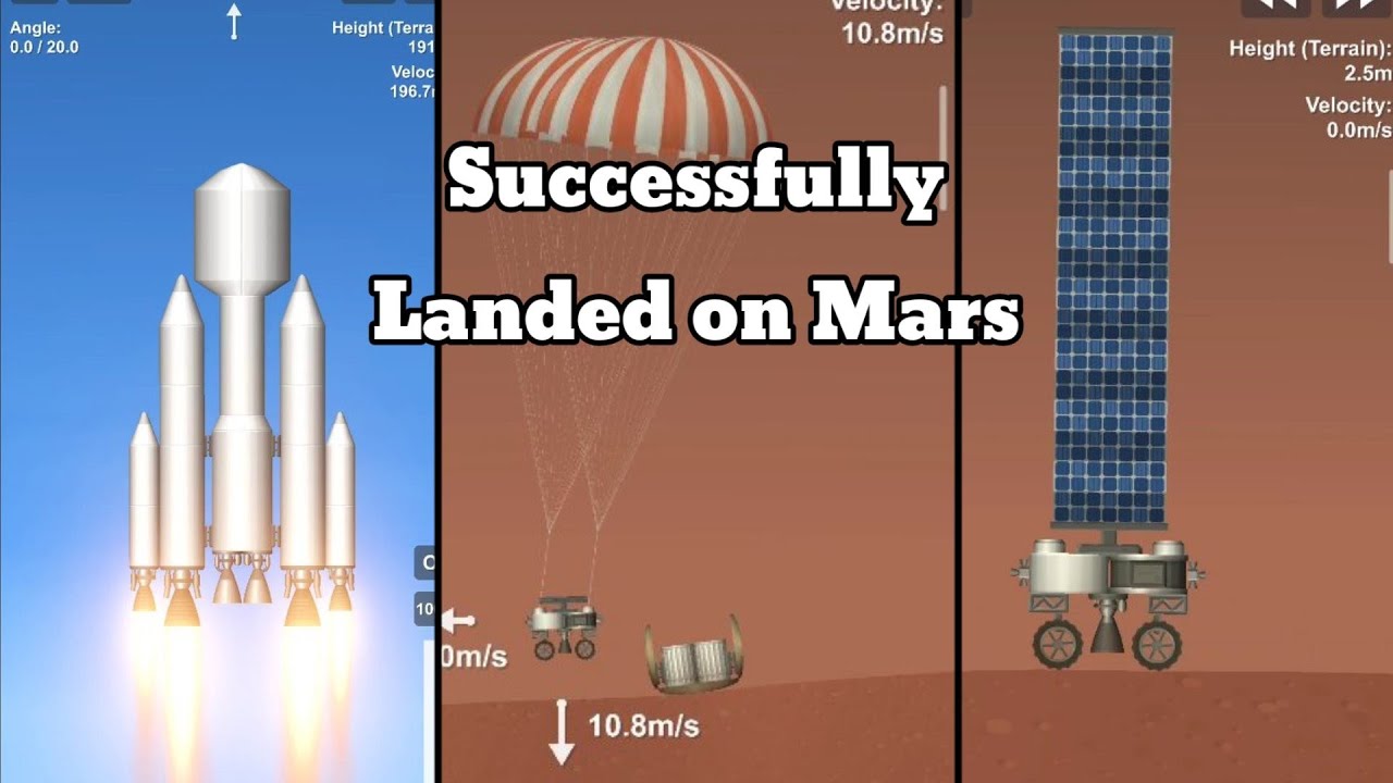 I sent Rover Wheel to surface of Mars in SFS - YouTube