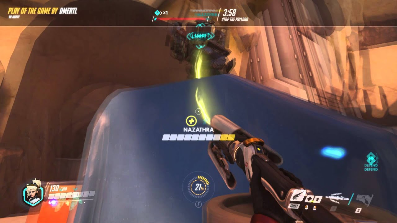 [Overwatch] Mercy Play of the Game - YouTube