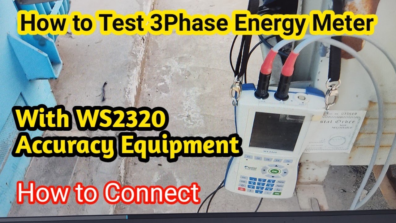 Meter Accuracy Test with WS2320 / 3Phase meter Test 2025 - YouTube