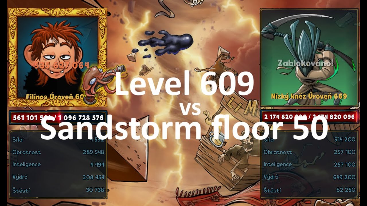 Shakes & Fidget - Level 609 vs Sandstorm floor 50 - YouTube