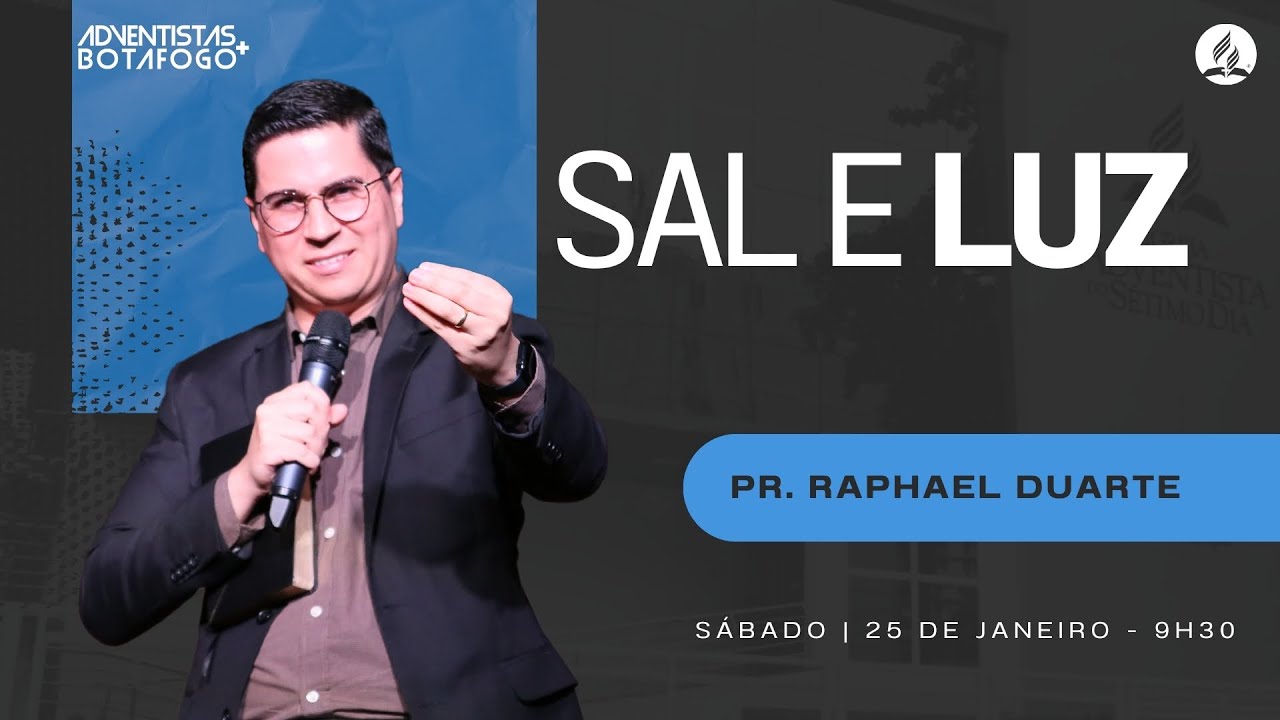 CULTO AO VIVO | SAL E LUZ | Pr. Raphael Duarte | Sábado - 25/1/2025 - YouTube