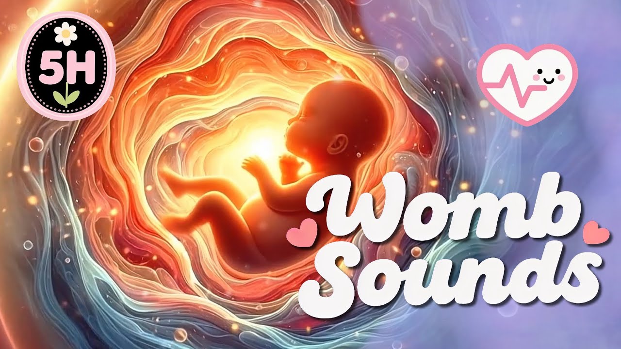 5 Hours Womb Sounds for Baby Sleep 👶💕 | Realistic White Noise for ...