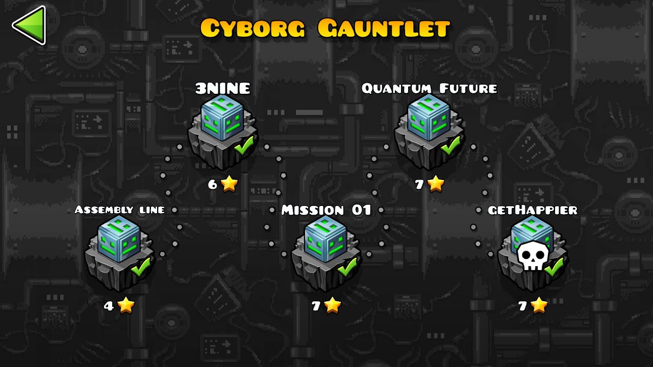 "Cyborg Gauntlet" All Levels - All coins - YouTube
