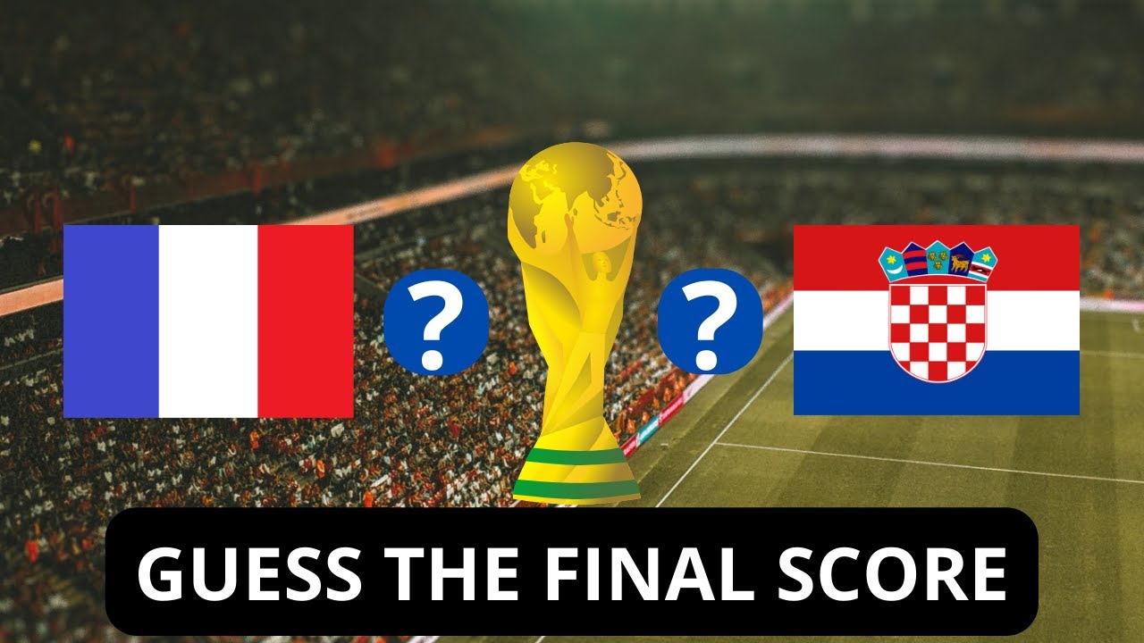 GUESS THE WORLD CUP FINAL SCORE!! - YouTube