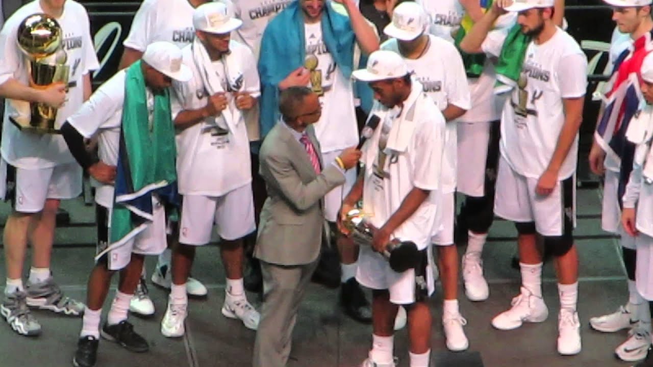 2014 San Antonio Spurs Trophy Presentation - YouTube