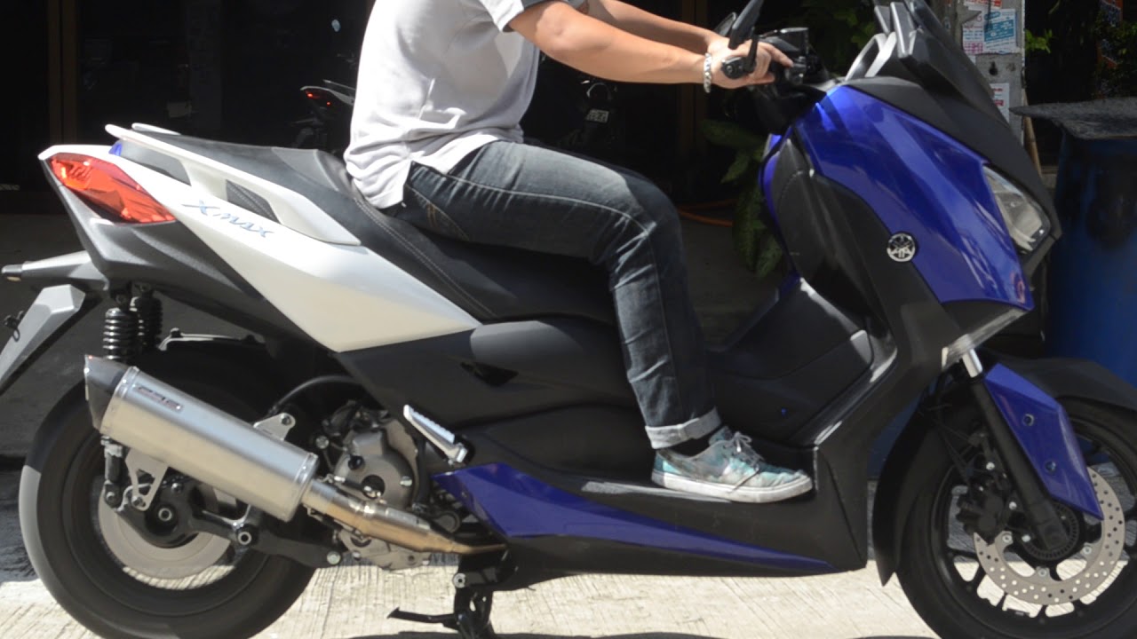 PR2 AK TITANIUM COLOR R6 35CM. POWERBOMB FULL SYSTEM XMAX 300 - YouTube