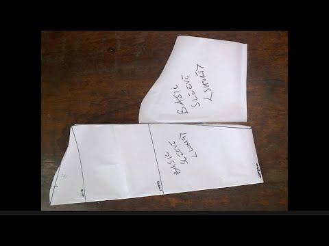 How To Draft and Cut A Basic Long and Short Sleeve Pattern|| Two(2 ...