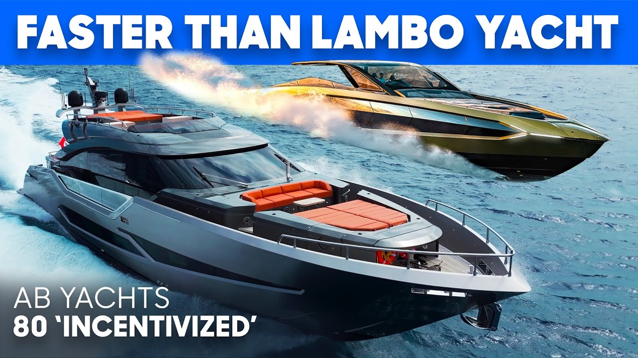 The 80ft party boat that will do 57 KNOTS! 🚀 AB Yachts 80 Incentivized ...