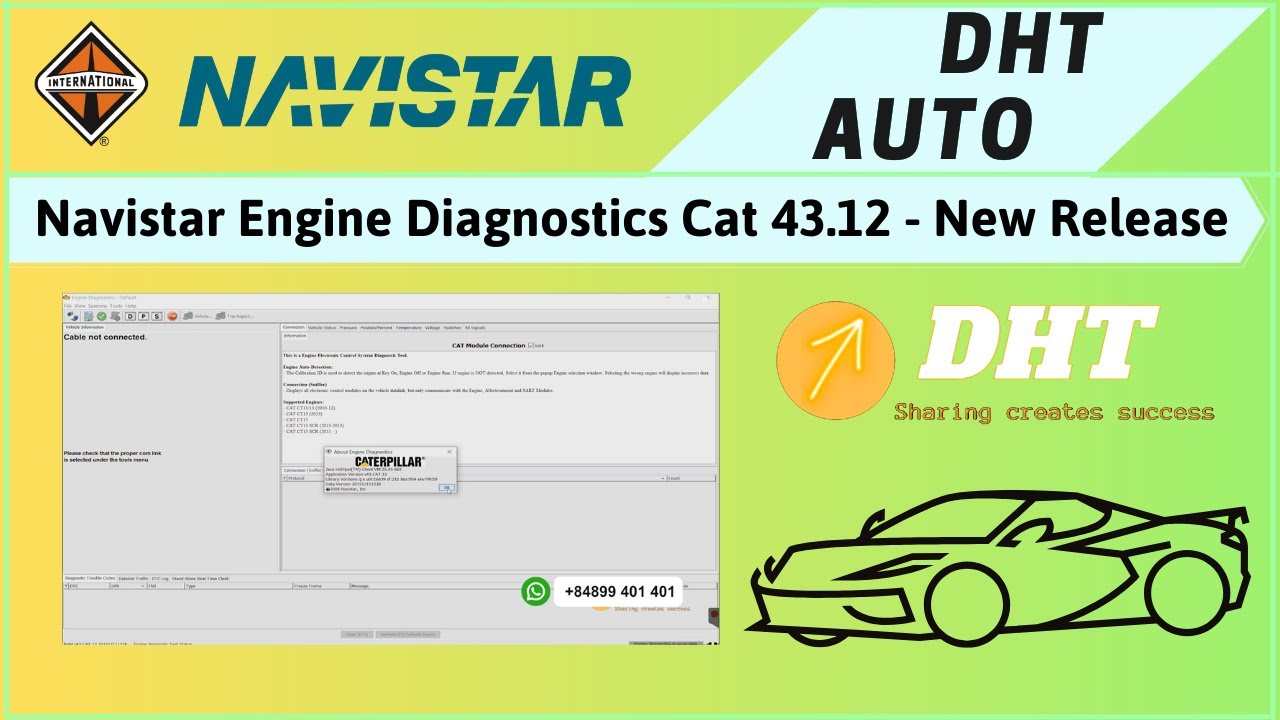 Navistar Engine Diagnostics Cat 43.12 - New Release | dhtauto.com - YouTube