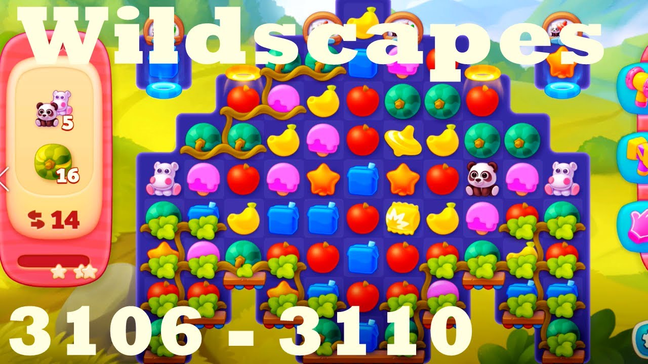 Wildscapes Level 3106 - 3110 HD Walkthrough | 3 - match game | gameplay | android | ios | pc ...
