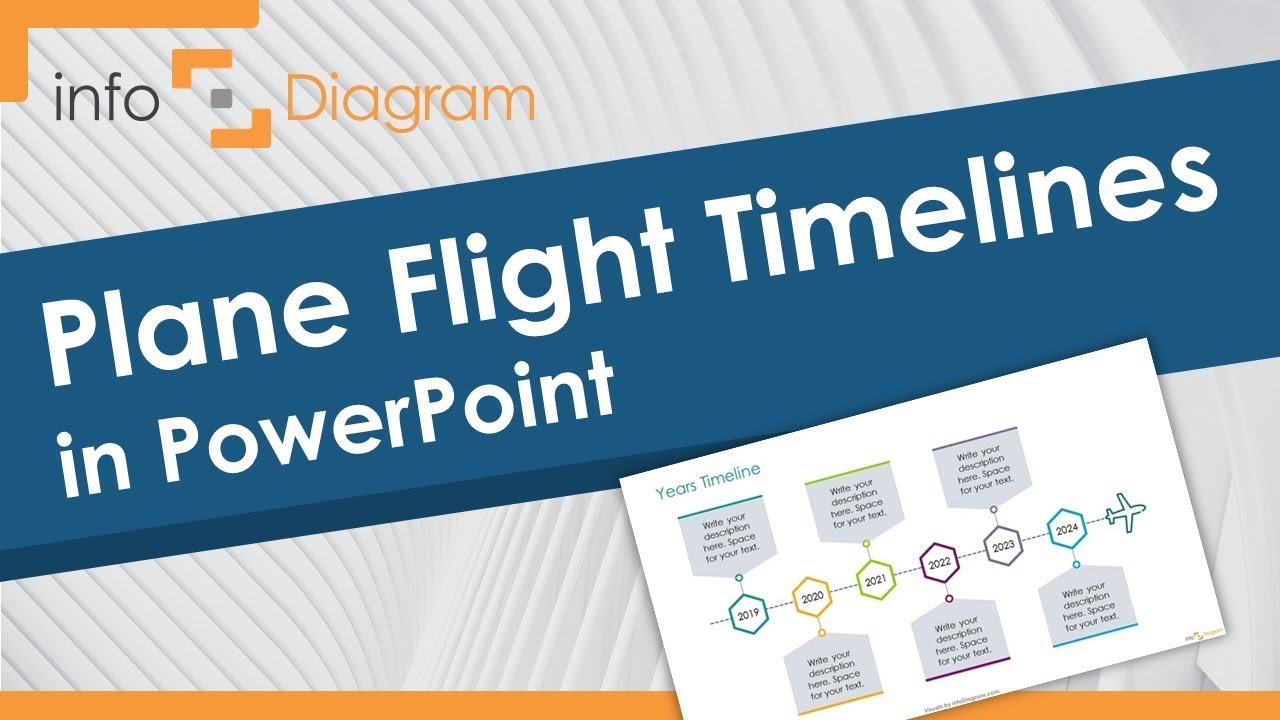 How to Make Timelines with Plane Flight Analogy in PowerPoint - YouTube