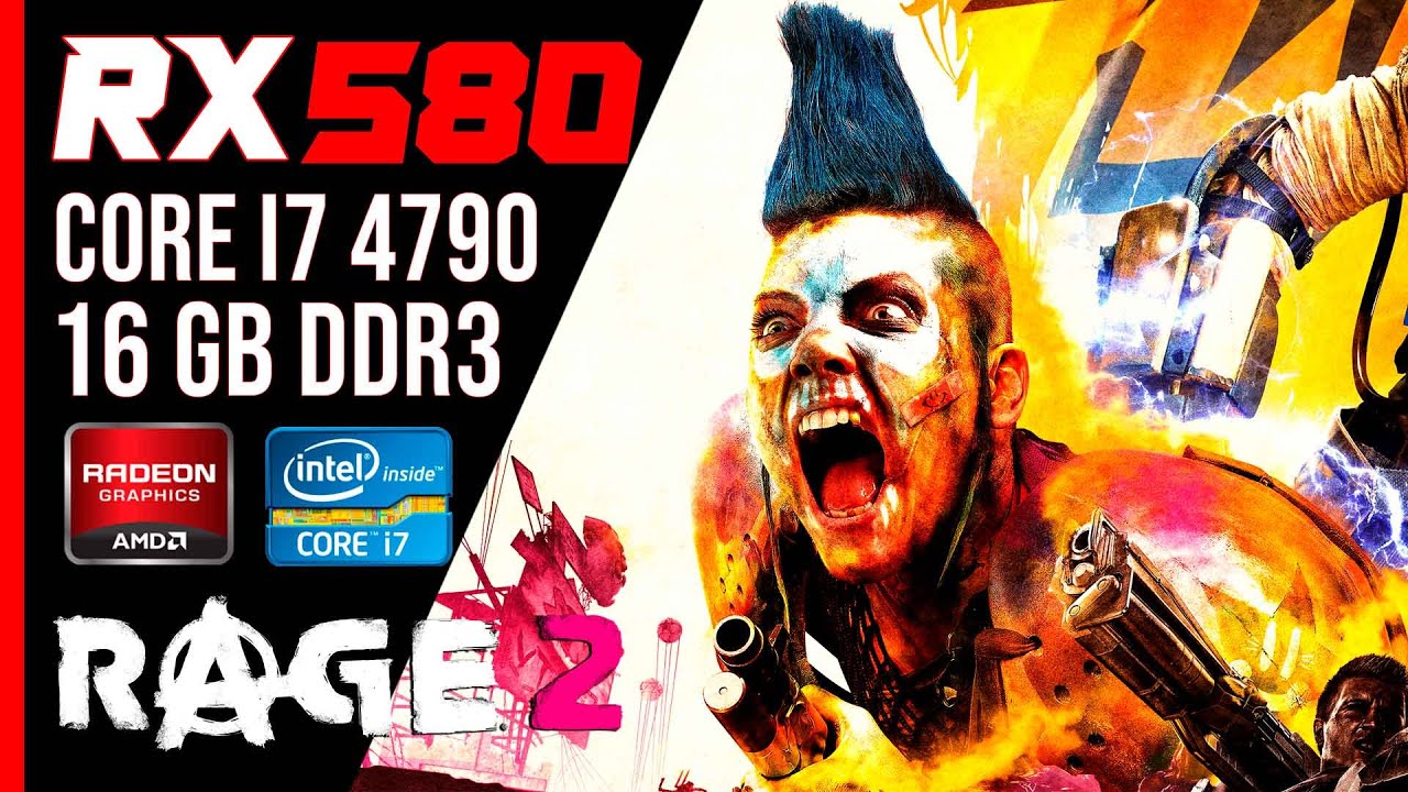 RAGE 2 na RX 580 Teste de FPS - | 1080p | - Baixo - Medio - Alto ...