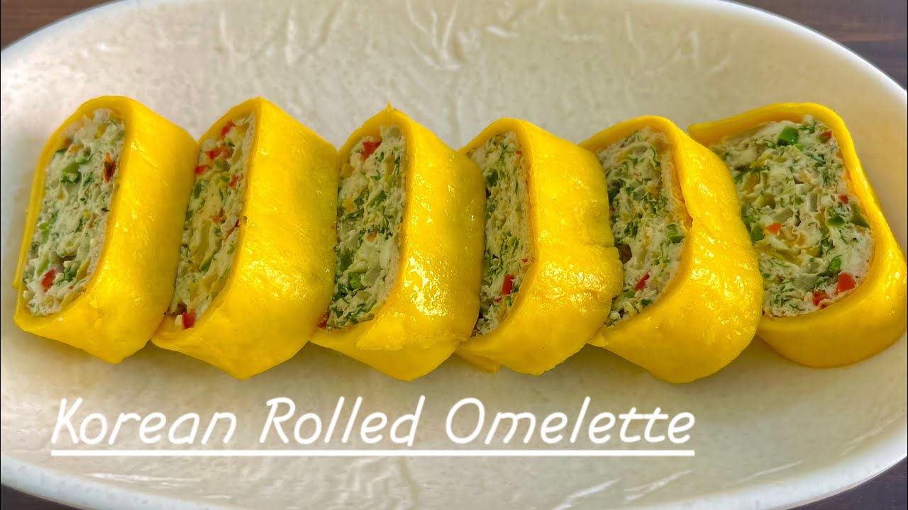 Making Korean Rolled Omelette | Easy Homemade Omelette Recipe - YouTube